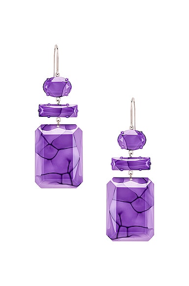 Isabel Marant Boy Drop Earrings in Lilac | FWRD