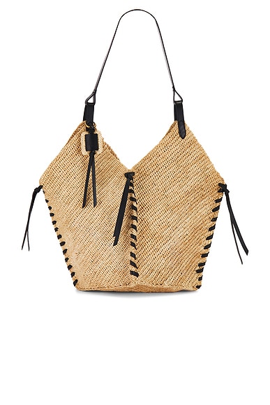 Isabel Marant Tampa Bag in Natural & Black | FWRD