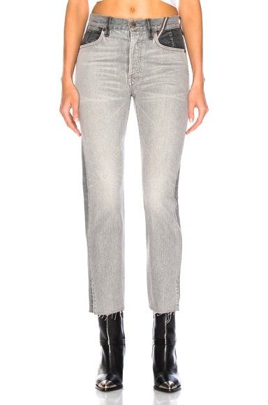 JEAN ATELIER Hunter Crop in Steel | FWRD