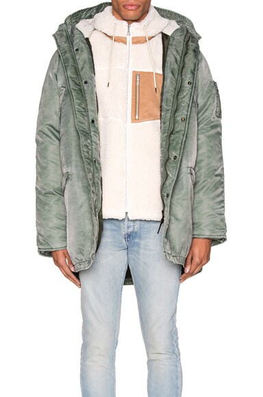 JOHN ELLIOTT Nicasio Parka in Spruce | FWRD