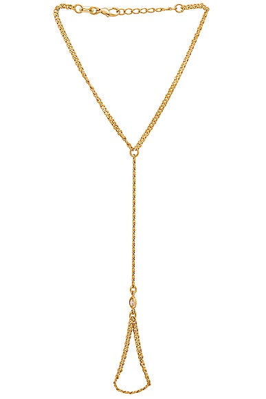 Jordan Road Raye Hand Chain in Gold | FWRD