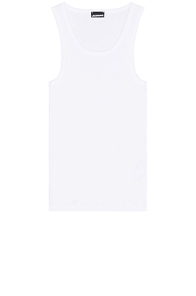 JACQUEMUS Le Debardeur Caraco in White | FWRD