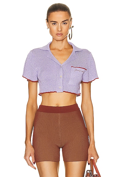 VERSACE Knit Vest in Lilac | FWRD