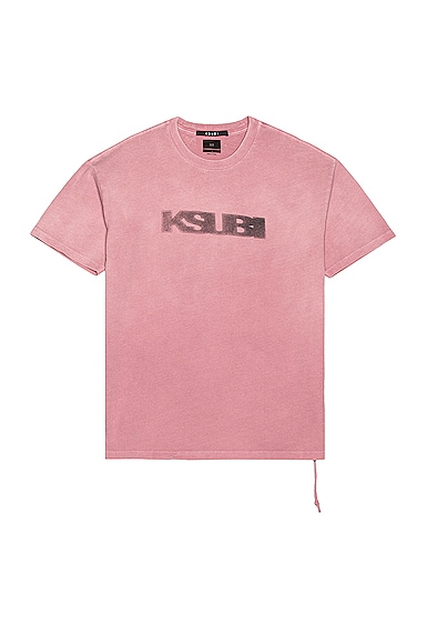Ksubi Sign Of The Times Short Sleeve Tee in Pink | FWRD
