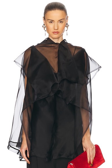 The Row Talia Shirt in Black | FWRD The Row Talia Shirt in Black | FWRD