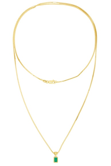 Loren Stewart Emerald Cut Wrap Necklace in Vermeil | FWRD