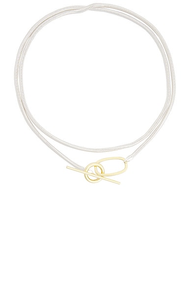 Loren Stewart Snake Toggle Wrap Necklace in Sterling Silver & Vermeil ...
