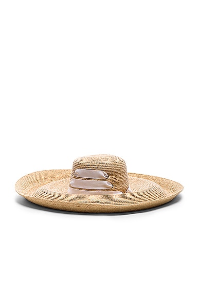 Lola Hats for FWRD Espartina Hat in Natural & White | FWRD