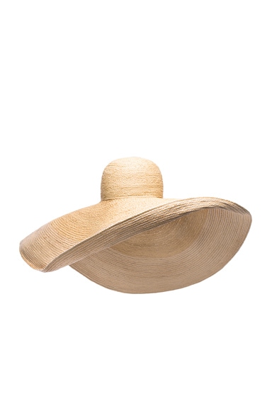 Lola Hats for FWRD Classic Spinner Hat in Natural & White | FWRD