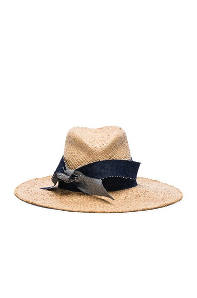Lola Hats Denim First Aid Hat in Natural & Denim | FWRD