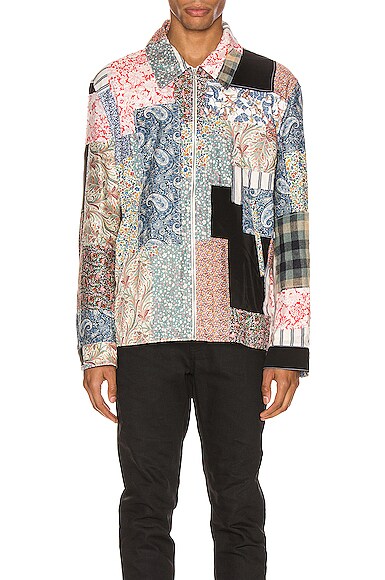 Loewe Zip Patchwork Jacket in Multi | FWRD