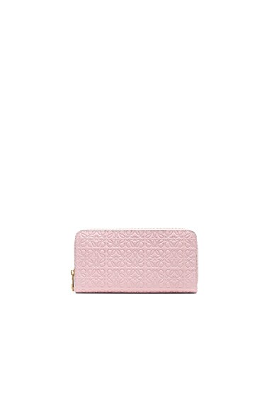 Loewe Zip Around Wallet in Soft Pink | FWRD