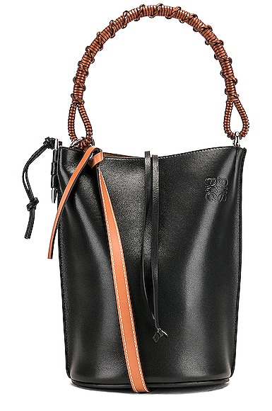 Loewe Gate Bucket Bag in Black | FWRD