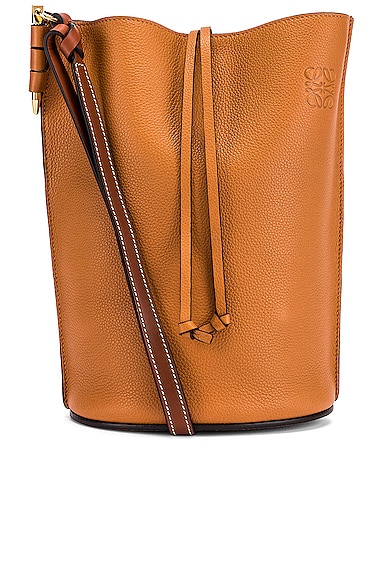 Loewe Gate Bucket Bag in Light Caramel Pecan | FWRD