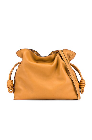 Loewe Flamenco Clutch in Warm Desert | FWRD