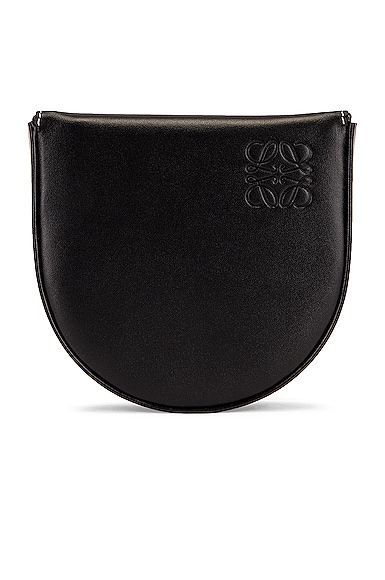 Loewe Heel Small Pouch in Black | FWRD
