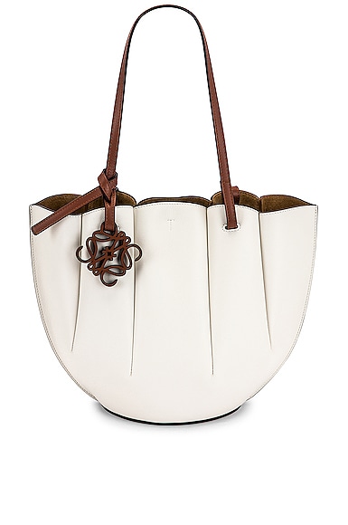 Loewe Shell Tote Small Bag in Soft White | FWRD