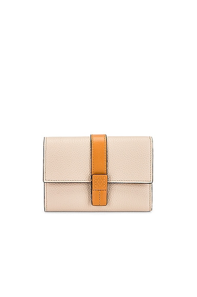 Loewe Small Vertical Wallet in Light Oat & Honey | FWRD