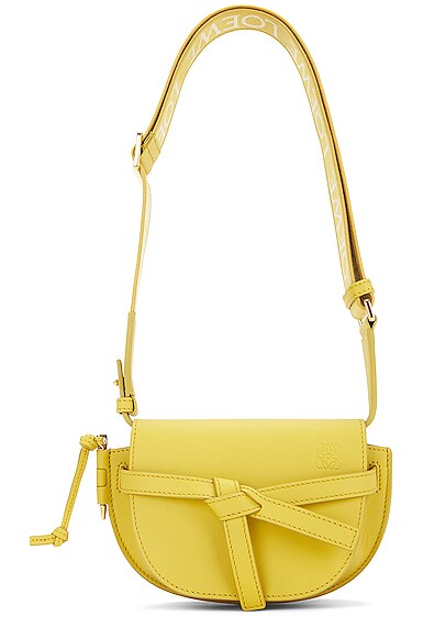 Loewe Gate Dual Mini Bag in Dark Yellow | FWRD