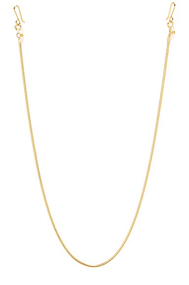 Lele Sadoughi Golden Snake Chain Eyeglass Chain in Gold | FWRD