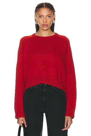 Ganni Julliard Mohair Sweater in Fiery Red | FWRD