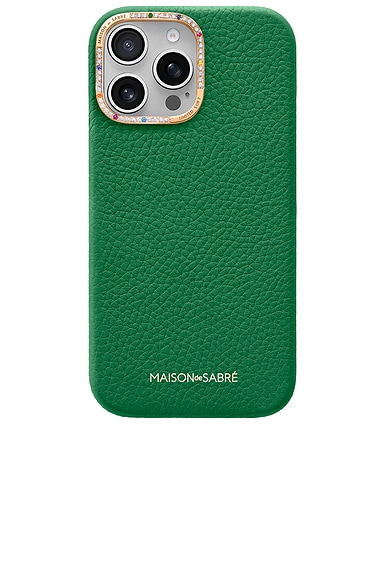 MAISON de SABRÉ The Anniversary Edition iPhone Case in Emerald Green | FWRD