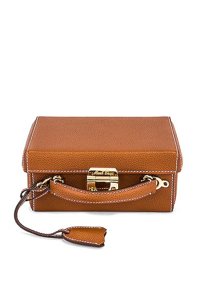 Mark Cross Small Grace Box Bag in Acorn | FWRD
