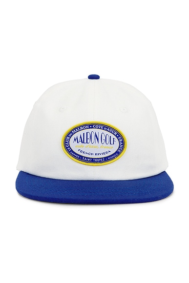 Malbon Golf Chateau Painters Rope Hat in White & Blue | FWRD