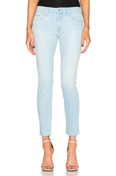 MOTHER Looker Ankle Fray in Sweet Talk | FWRD