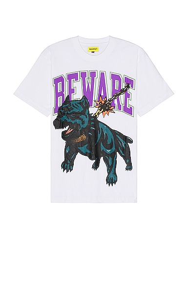 Market Beware Dog Washed T-shirt in White | FWRD