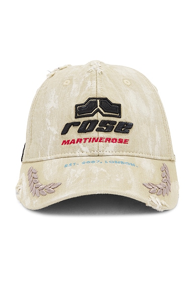 Martine Rose Rolled Back Cap in Beige | FWRD