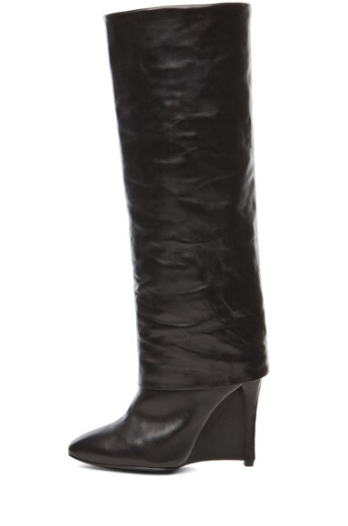Neil Barrett White Avignon High Boot in Black | FWRD
