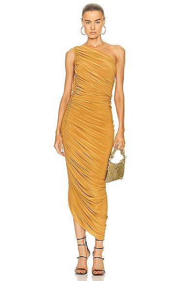 Norma Kamali Diana Gown in Mocha | FWRD