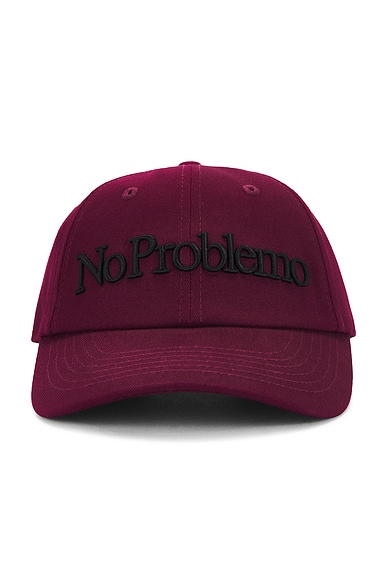 No Problemo Cap in Burgundy | FWRD