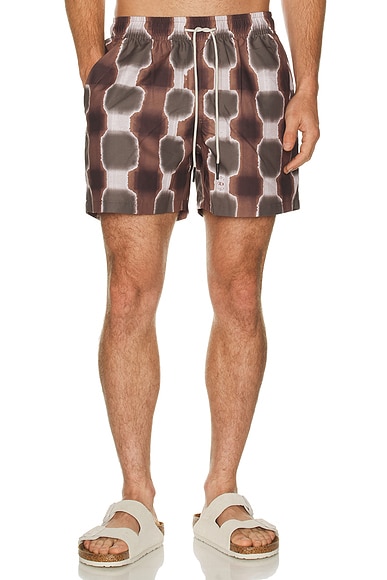 OAS Sable Totemic Swim Shorts in Multi | FWRD