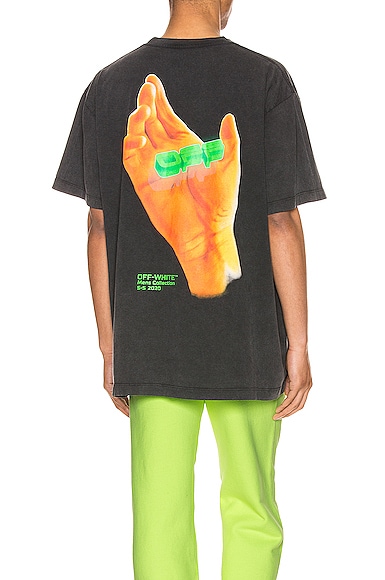 OFF-WHITE Hand Logo Over Tee in Multi | FWRD