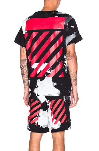 OFF-WHITE Liquid Spots Tee in Red | FWRD