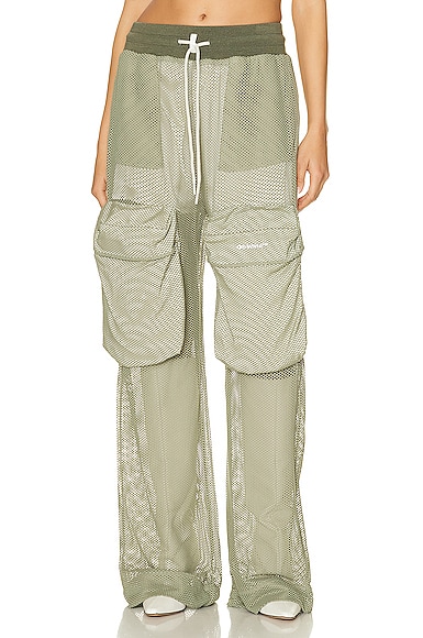 OFF-WHITE Mesh Cargo Pant in Military White | FWRD