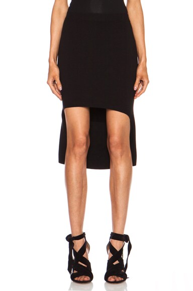Opening Ceremony Horizontal Slit Viscose-Blend Skirt in Black | FWRD