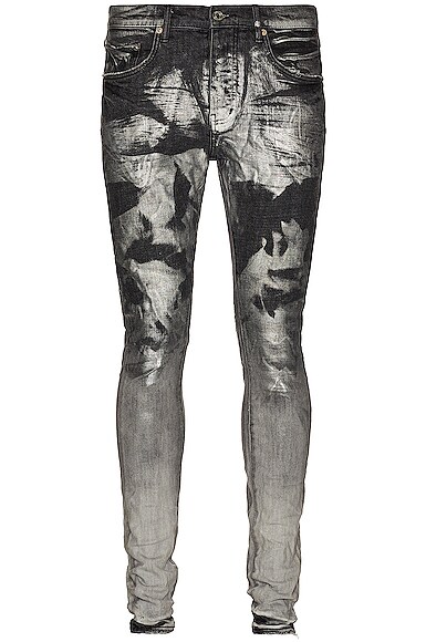 Purple Brand Holographic Gradient Pant in Grey | FWRD