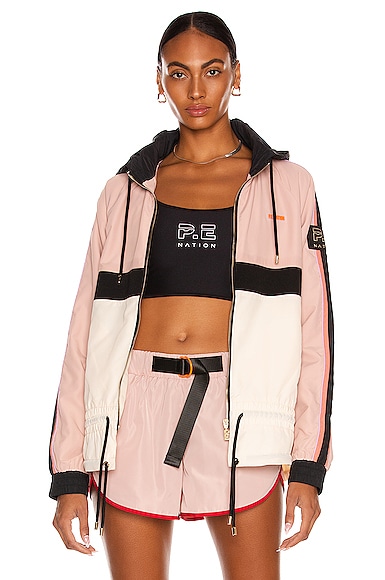 P.E Nation Man Down Jacket in Misty Rose | FWRD