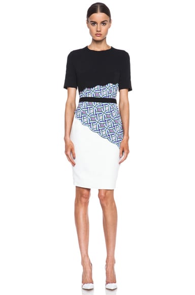 Peter Pilotto Hanneli Viscose-Blend Dress in Temari Violet in Tamari ...
