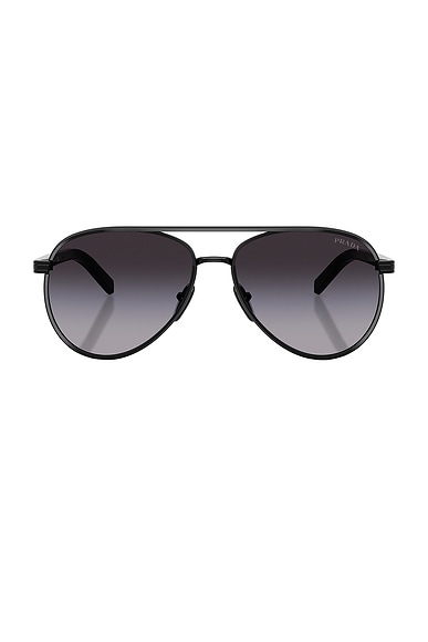Prada Aviator Sunglasses in Black | FWRD