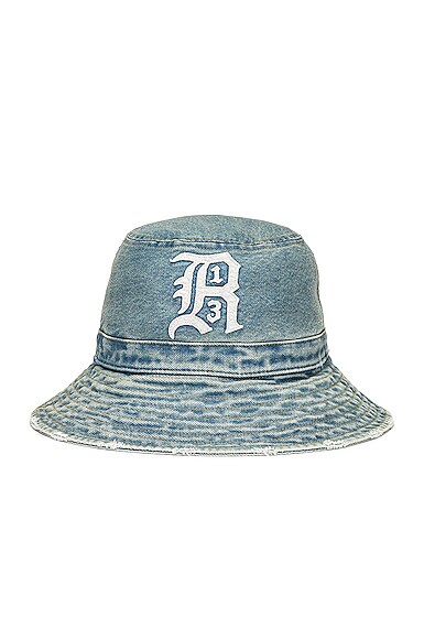 R13 Oversized Bucket Hat in Toni Blue | FWRD