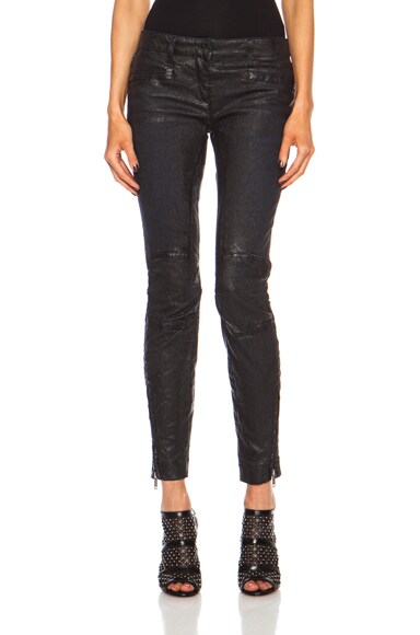 R13 Moto in Coated Black | FWRD