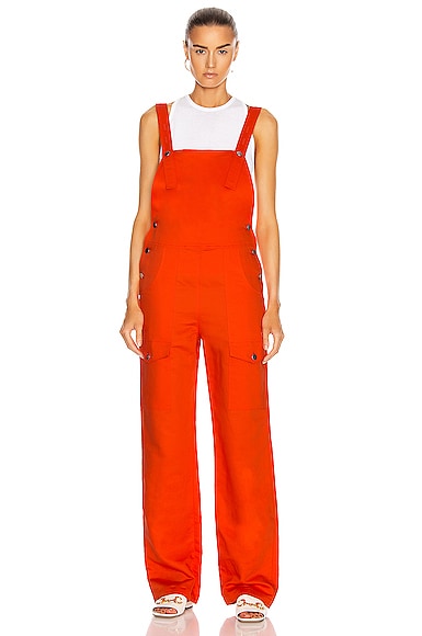 The Range Utilitarian Overalls in Lava | FWRD