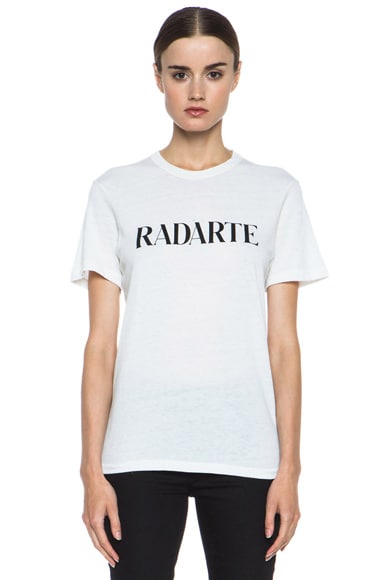 Rodarte Radarte Poly-Blend Shirt in White | FWRD