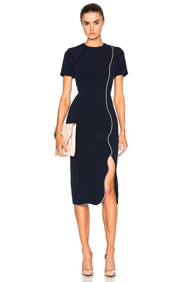 Roksanda Sabra Dress in Navy & Lavender | FWRD