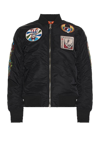 Schott NYC x Grateful Dead Tour Jacket in Black | FWRD