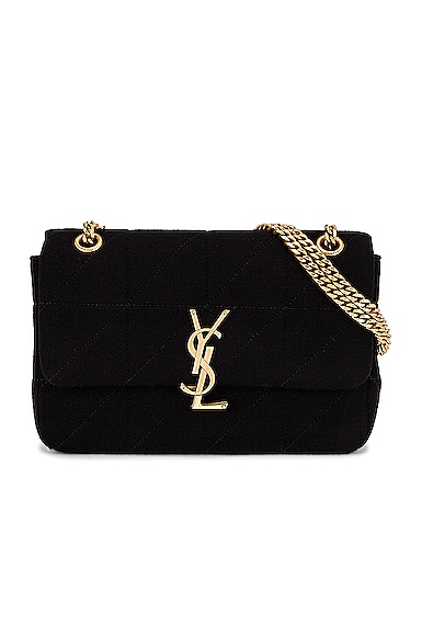 Saint Laurent Medium Jamie Lock Chain Bag in Noir | FWRD